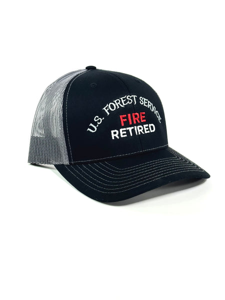 USFS FIRE RETIRED HAT BLACK/CHARCOAL SNAPBACK – Hotshot Coffee Roasters