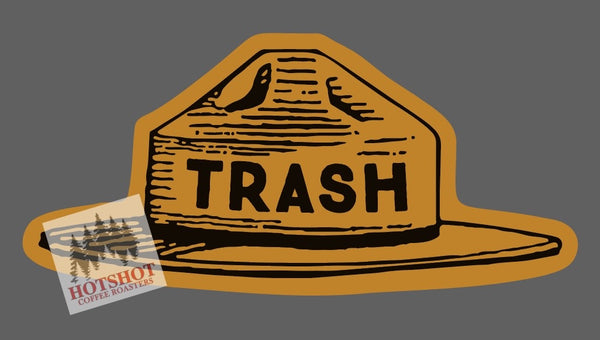 TRASH HAT- STICKER – Hotshot Coffee Roasters