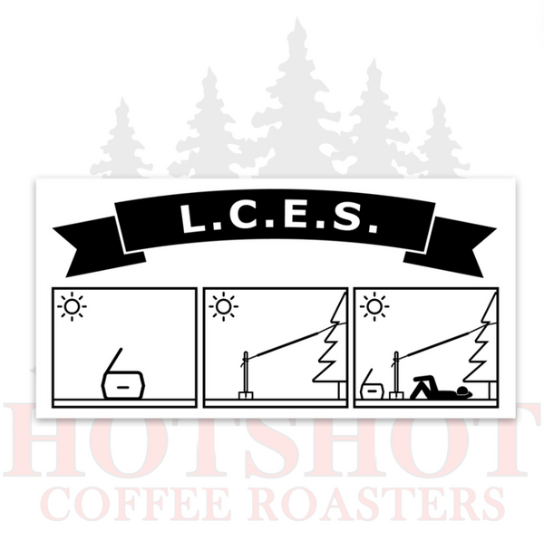 LCES STICKER – Hotshot Coffee Roasters